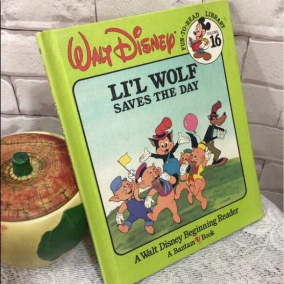 Walt Disney | Accents | 986 Walt Disney Book Lil Wolf Saves The Day ...